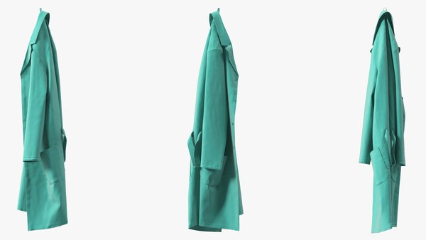 modelo 3d Green Hanging Lab Coat - TurboSquid 1988292