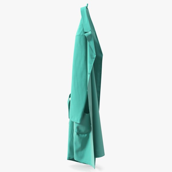 3D Green Hanging Lab Coat model - TurboSquid 1988292