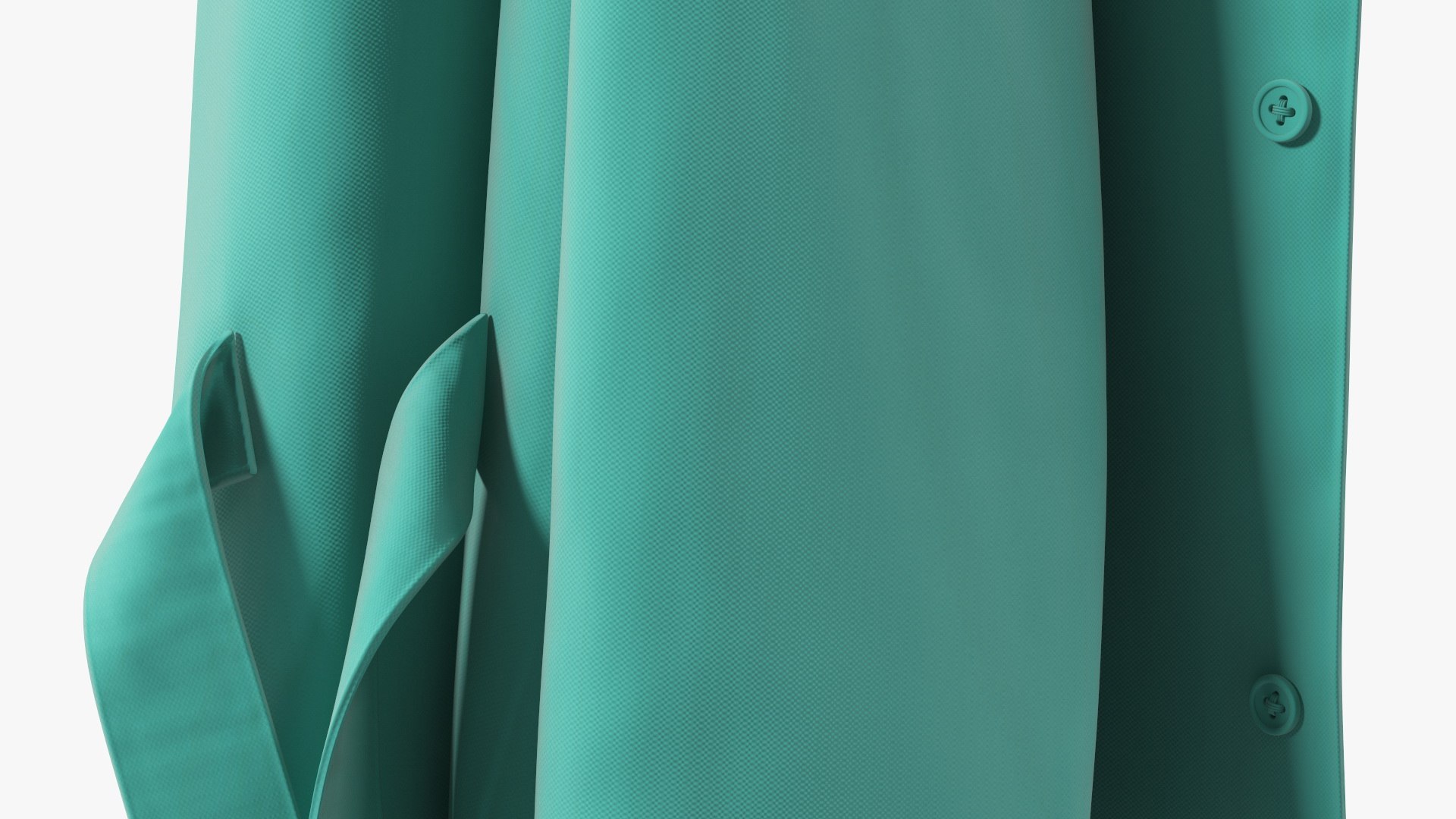3D Green Hanging Lab Coat model - TurboSquid 1988292