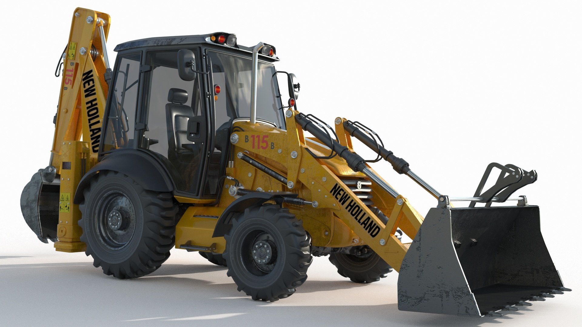 New Holland B115B Backhoe Loader 3D Model - TurboSquid 1963765