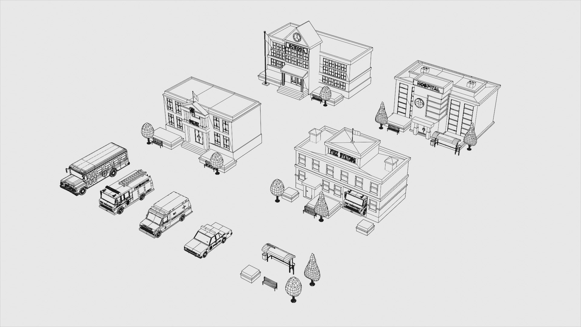 3D Building Cartoon - TurboSquid 2132550