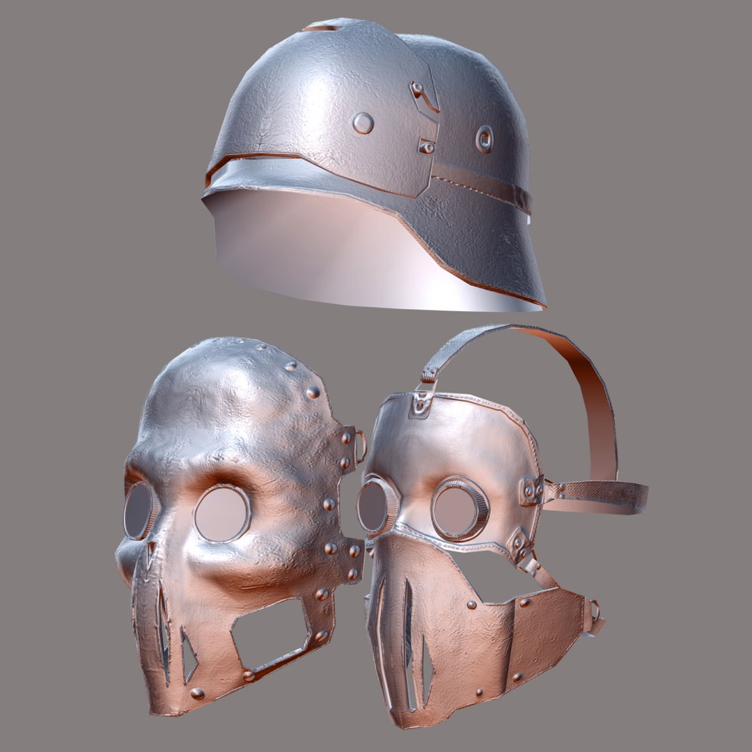 3d leather mask helmet