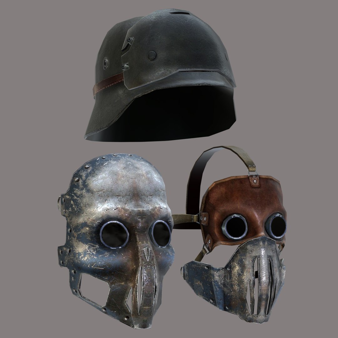 3d leather mask helmet