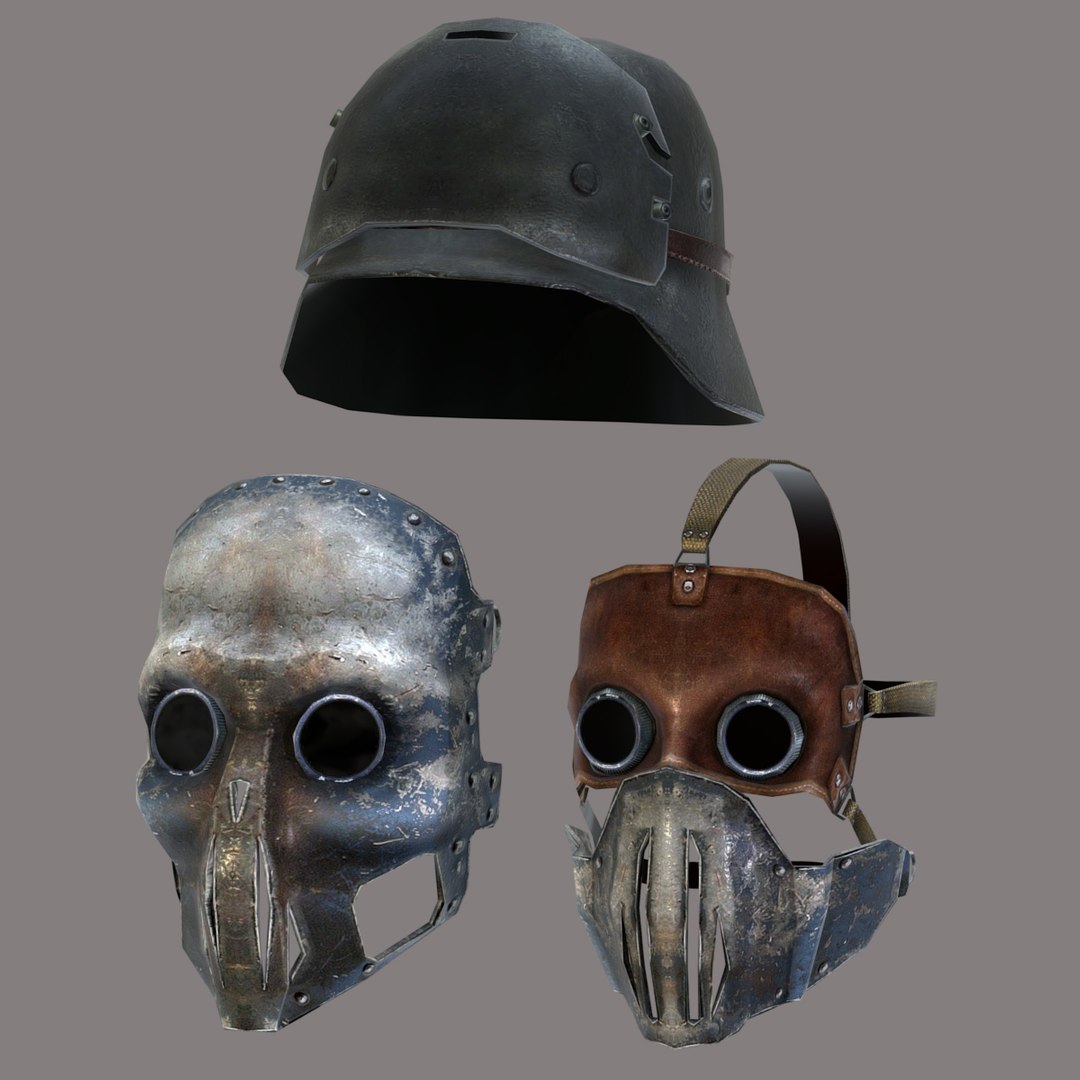 3d leather mask helmet