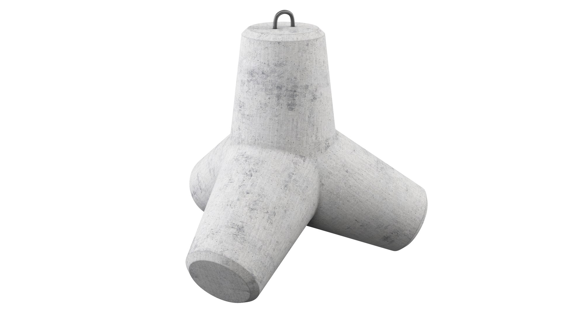 3D Concrete Tetrapod Model - TurboSquid 2081415