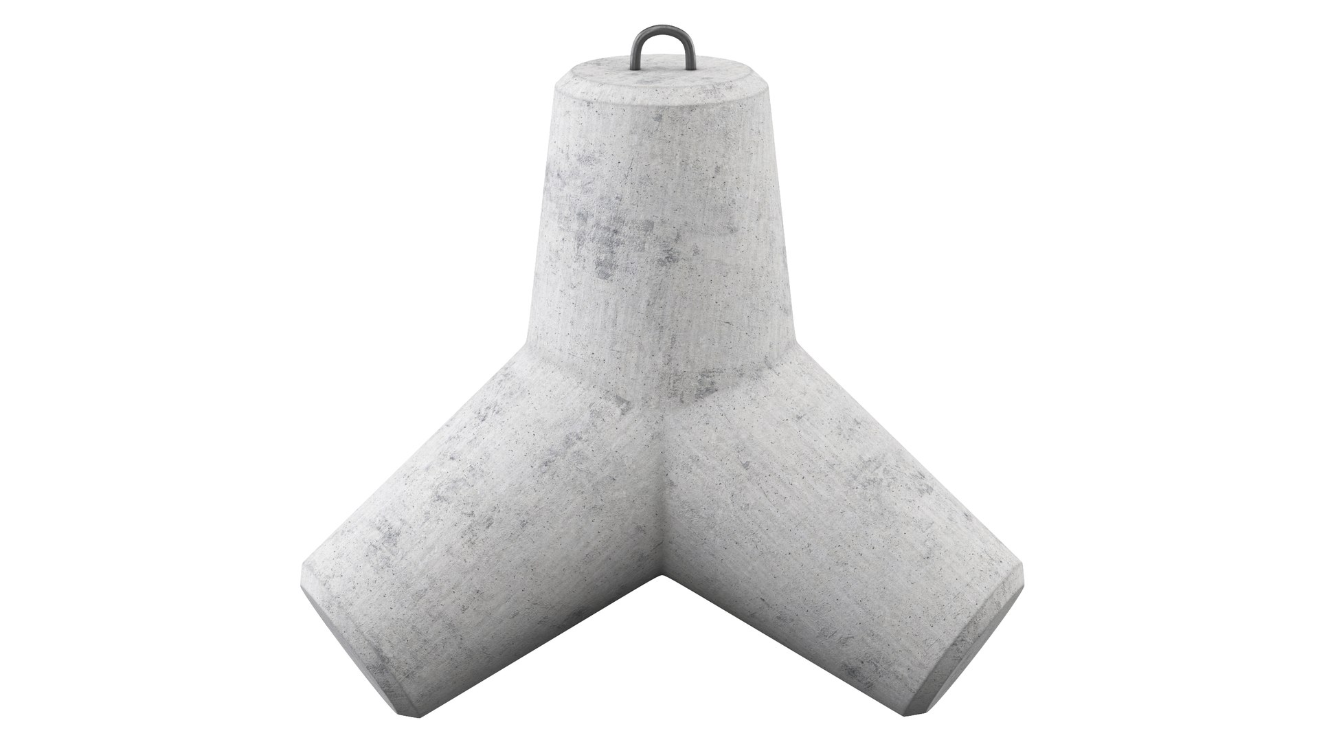 3D Concrete Tetrapod Model - TurboSquid 2081415