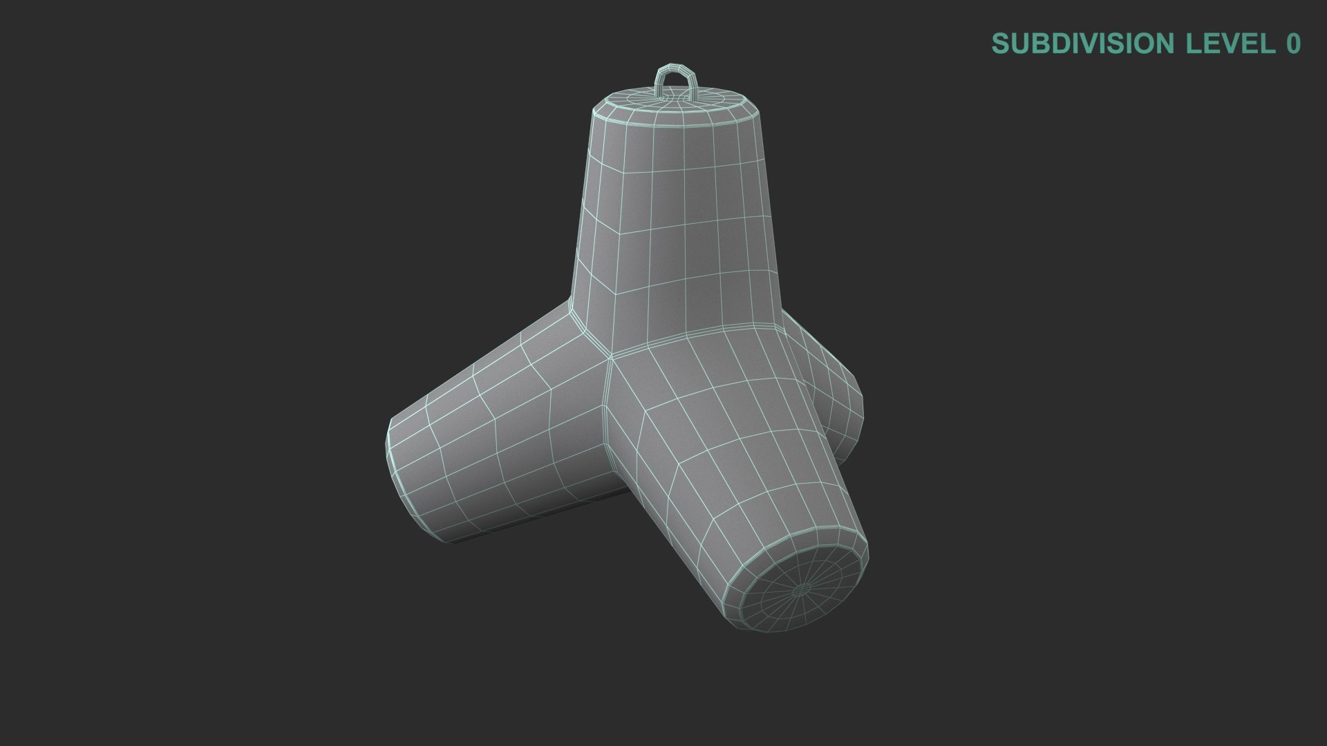 3D Concrete Tetrapod Model - TurboSquid 2081415