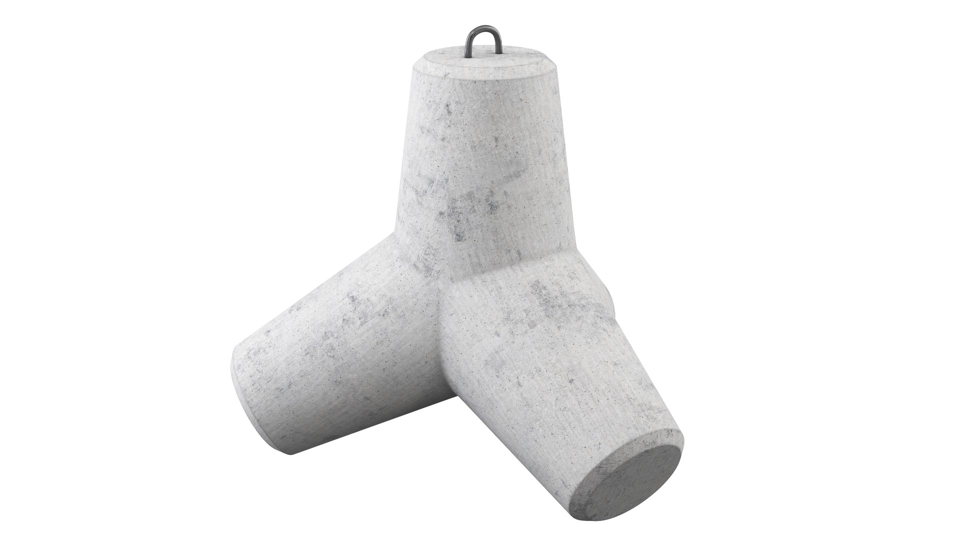 3D Concrete Tetrapod Model - TurboSquid 2081415
