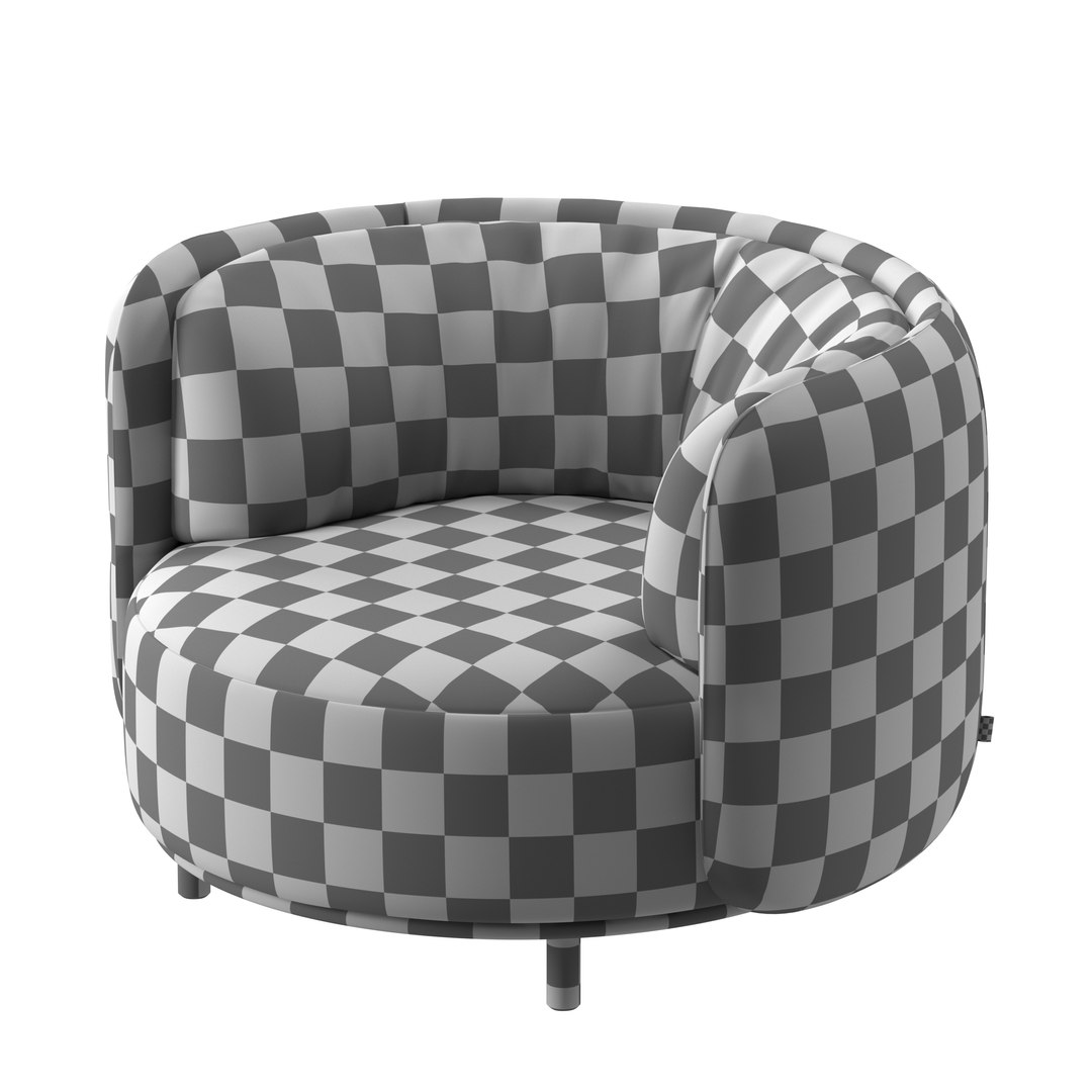 Natuzzi Wave Armchair 3D model - TurboSquid 1753981