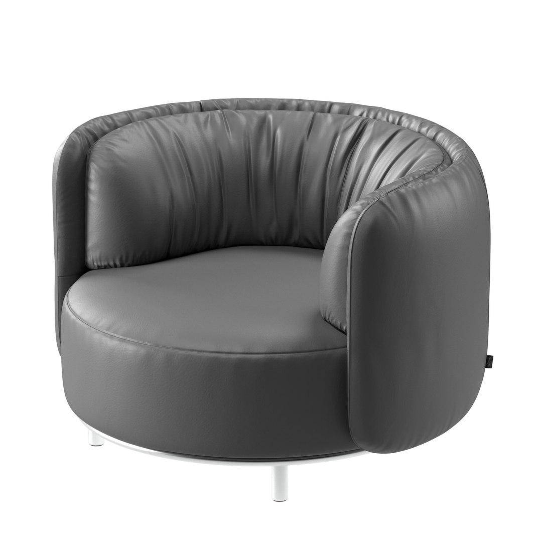 Natuzzi Wave Armchair 3D model - TurboSquid 1753981