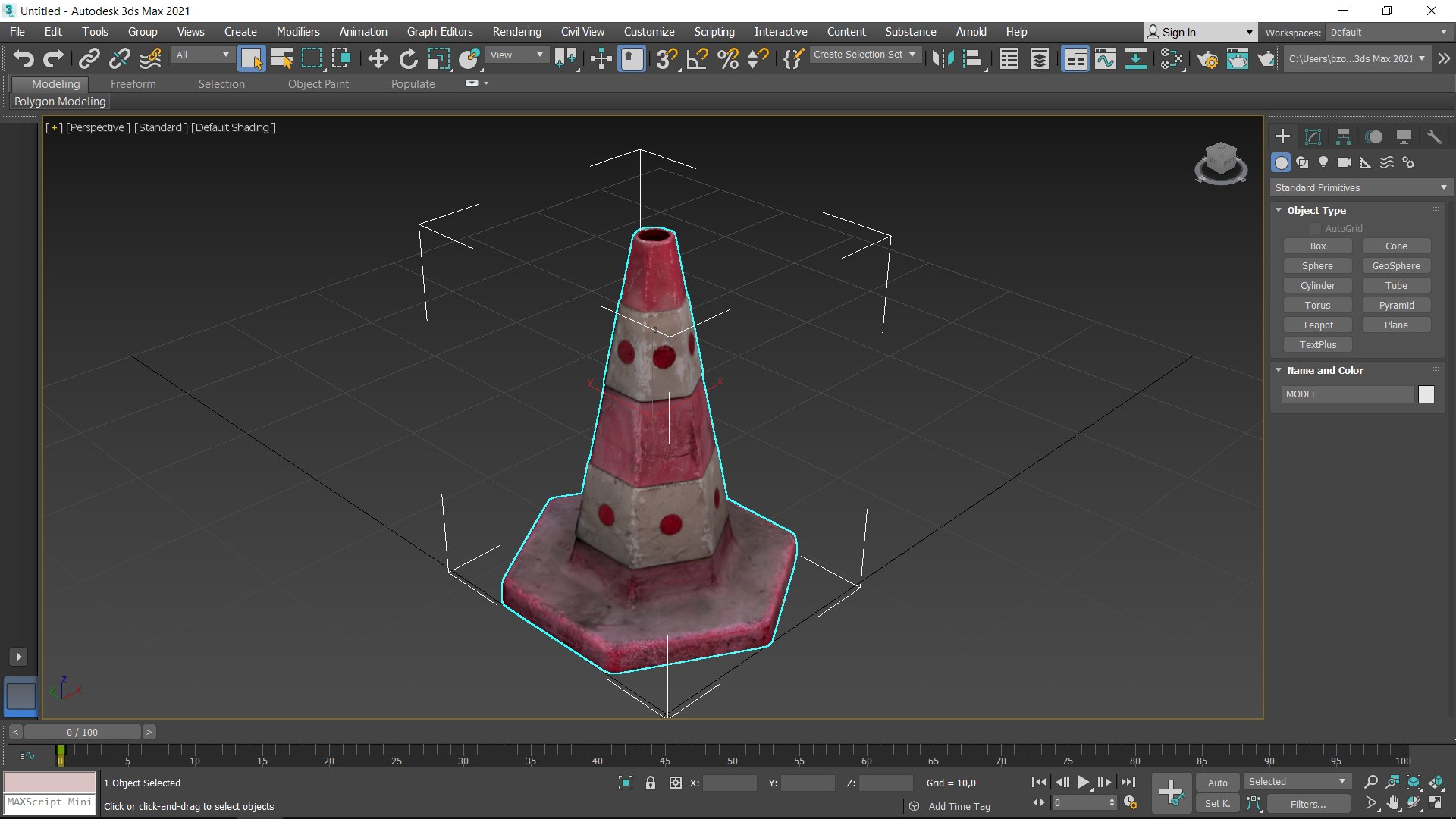 Traffic Cone 3D Model - TurboSquid 2077683