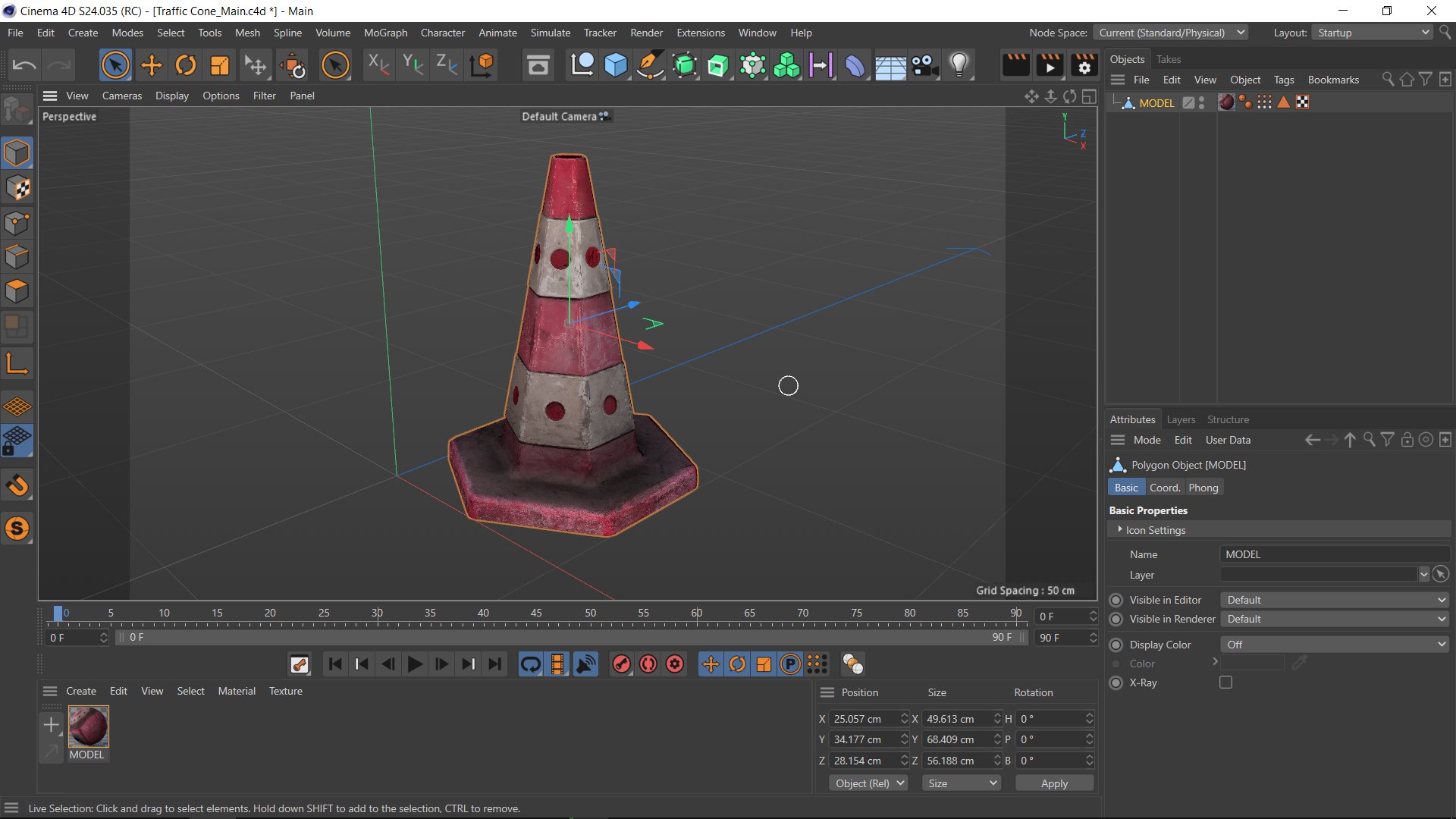 Traffic Cone 3D Model - TurboSquid 2077683