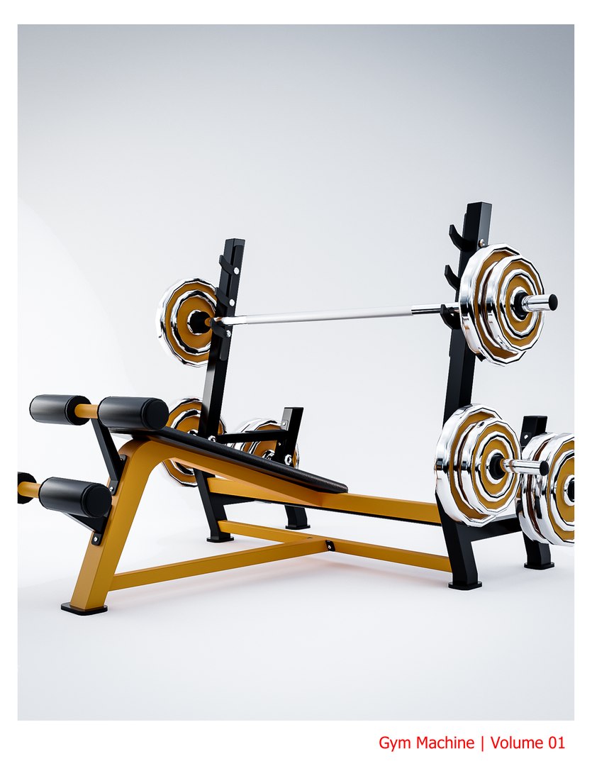 3D 35 Gym Equipment Blender - Fbx - Obj ready model - TurboSquid 2060056