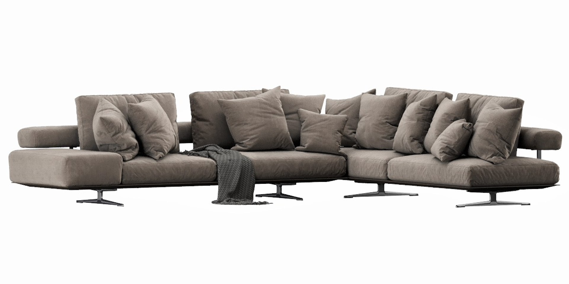 Flexform Wing Sectional 3D Model - TurboSquid 1506049