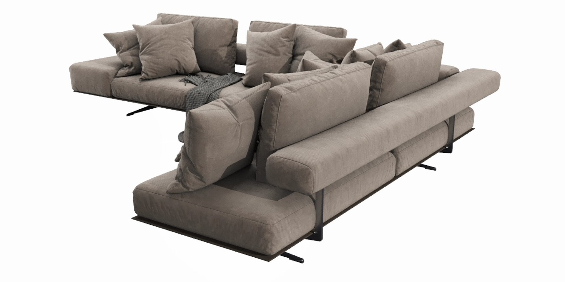 Flexform Wing Sectional 3D Model - TurboSquid 1506049