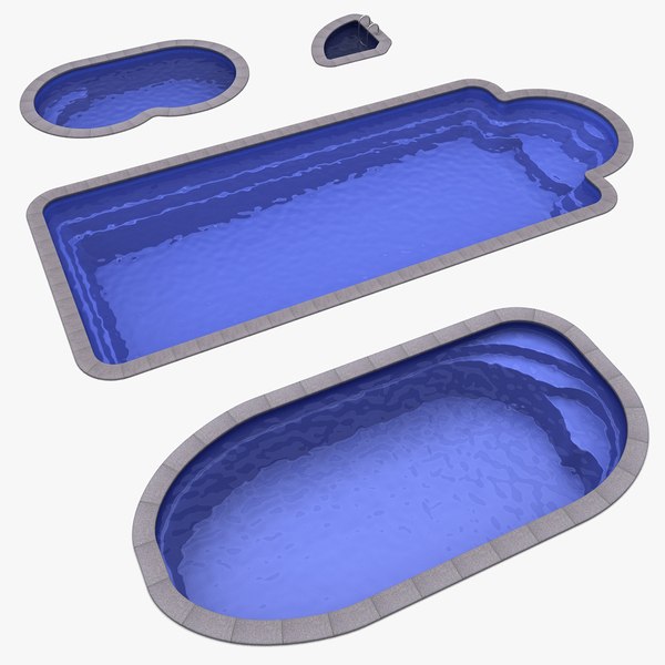 pools water swimming 3d model