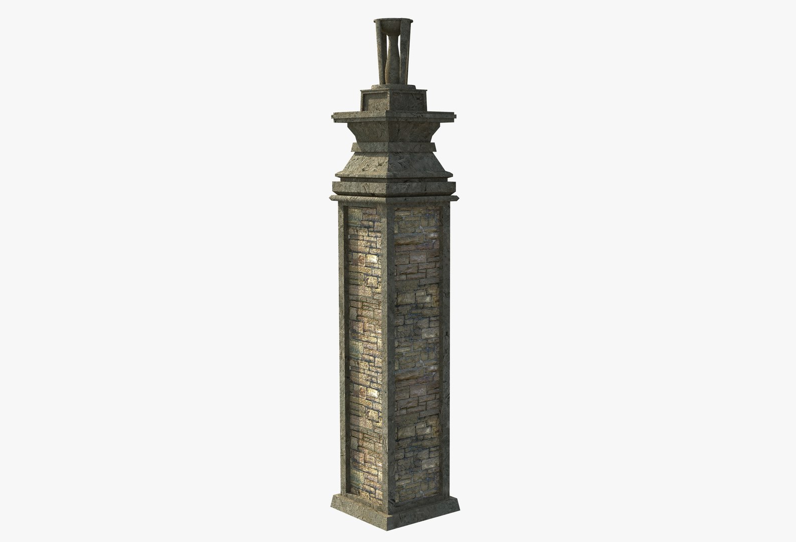 Free 3D Free Pillar Torch - TurboSquid 1901904