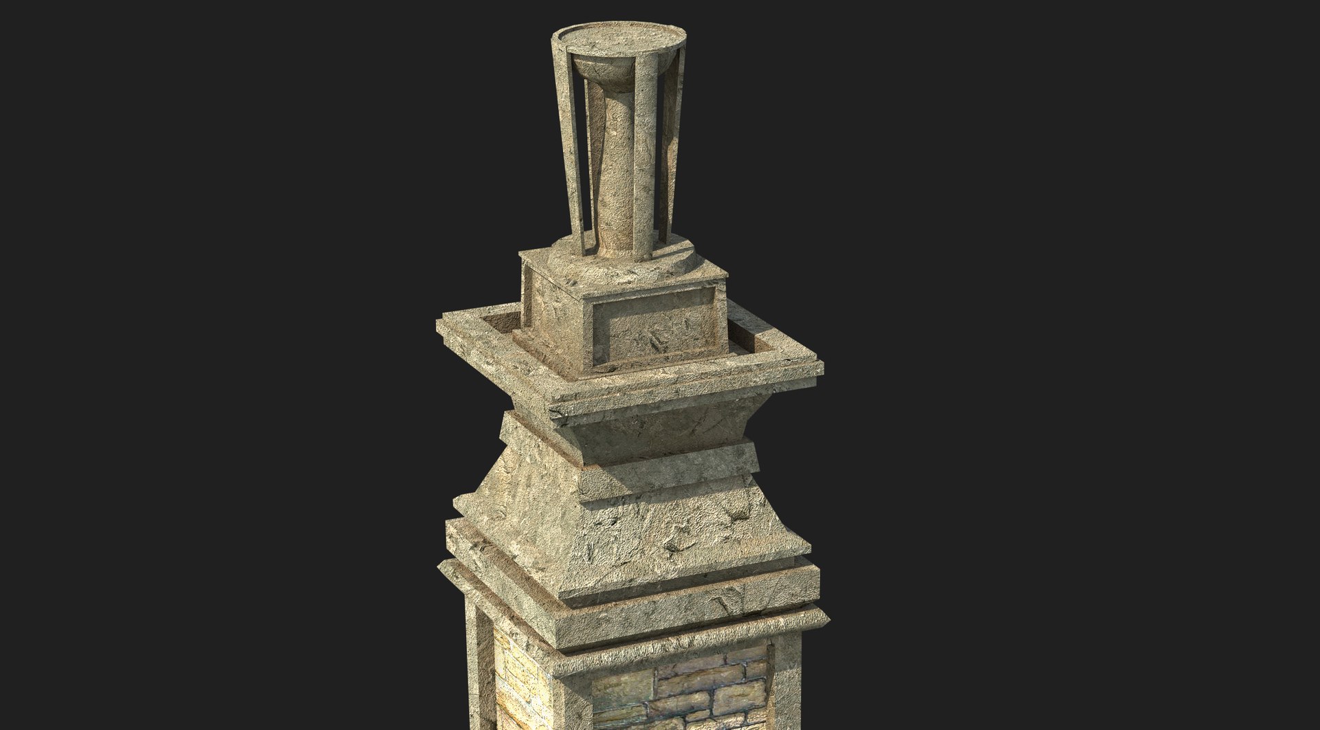 Free 3D Free Pillar Torch - TurboSquid 1901904
