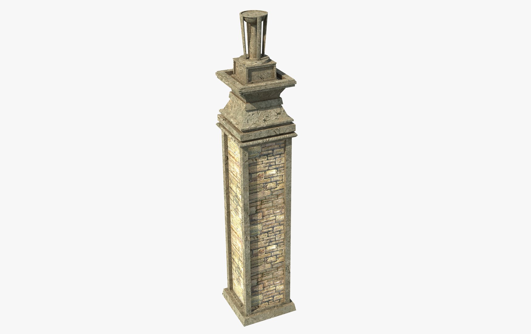 Free 3D Free Pillar Torch - TurboSquid 1901904