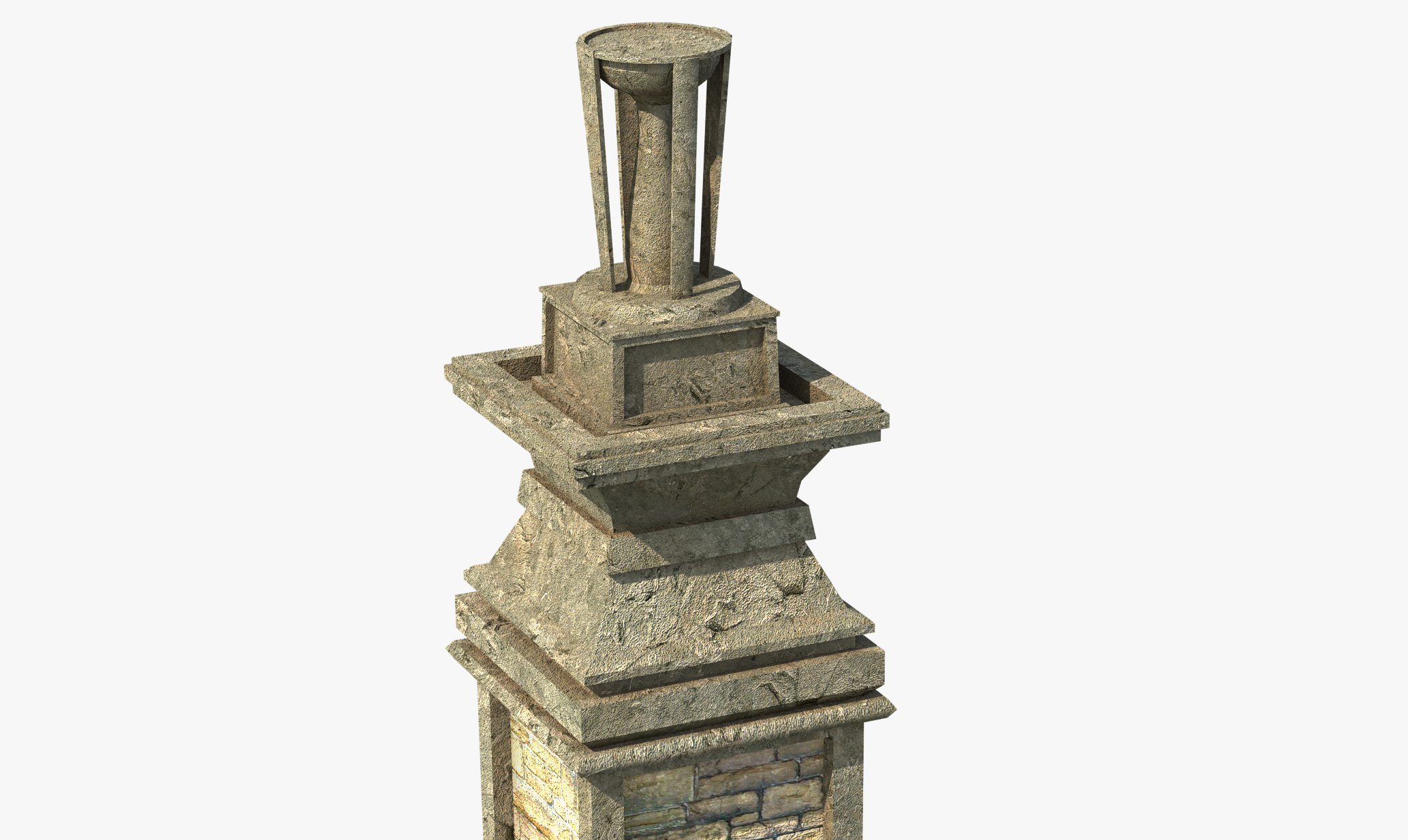 Free 3D Free Pillar Torch - TurboSquid 1901904