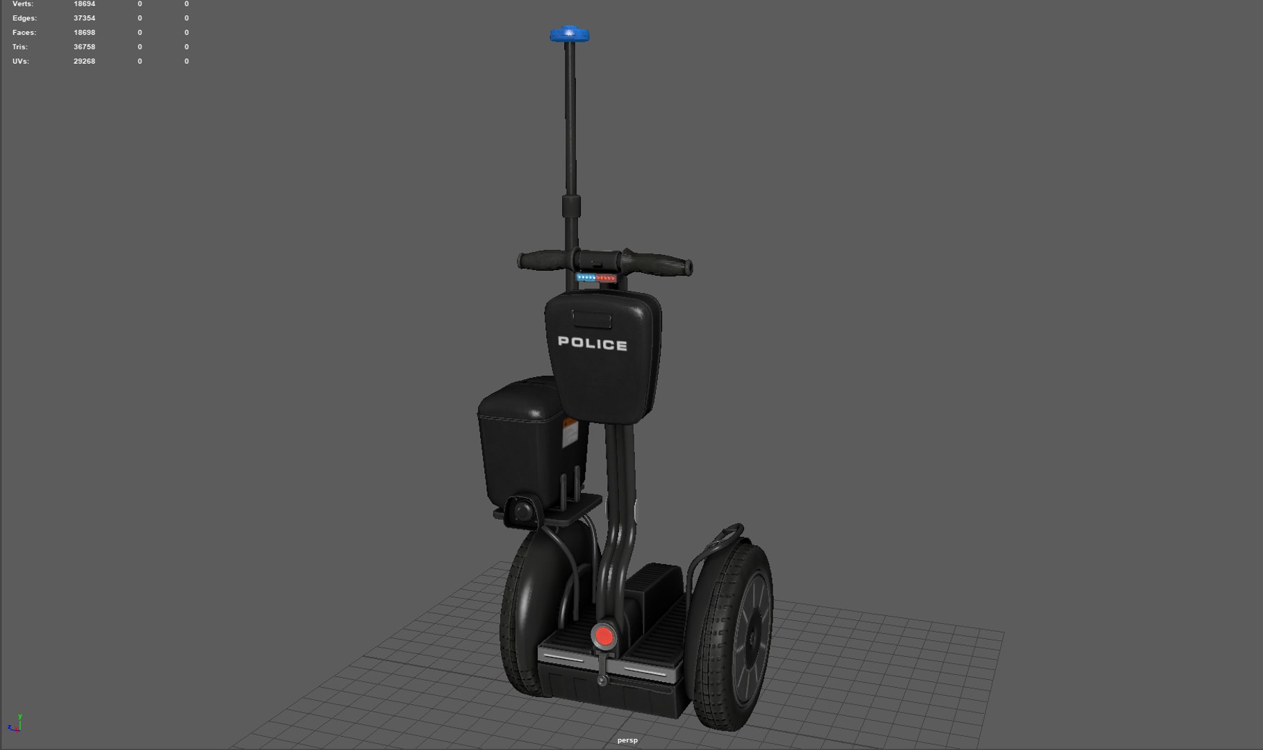 Segway Police Model - TurboSquid 1859585