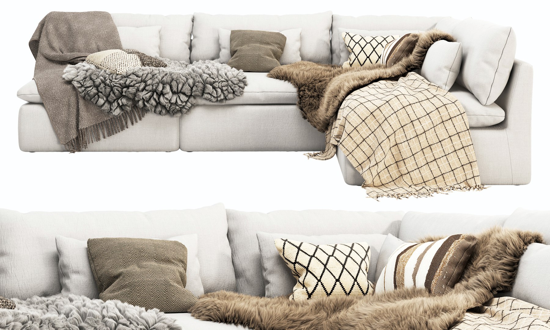 Aria Corner Sectional Sofa By SIXPENNY 3D Model - TurboSquid 2144367