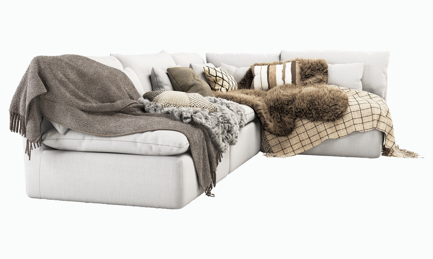 Aria Corner Sectional Sofa By SIXPENNY 3D Model - TurboSquid 2144367