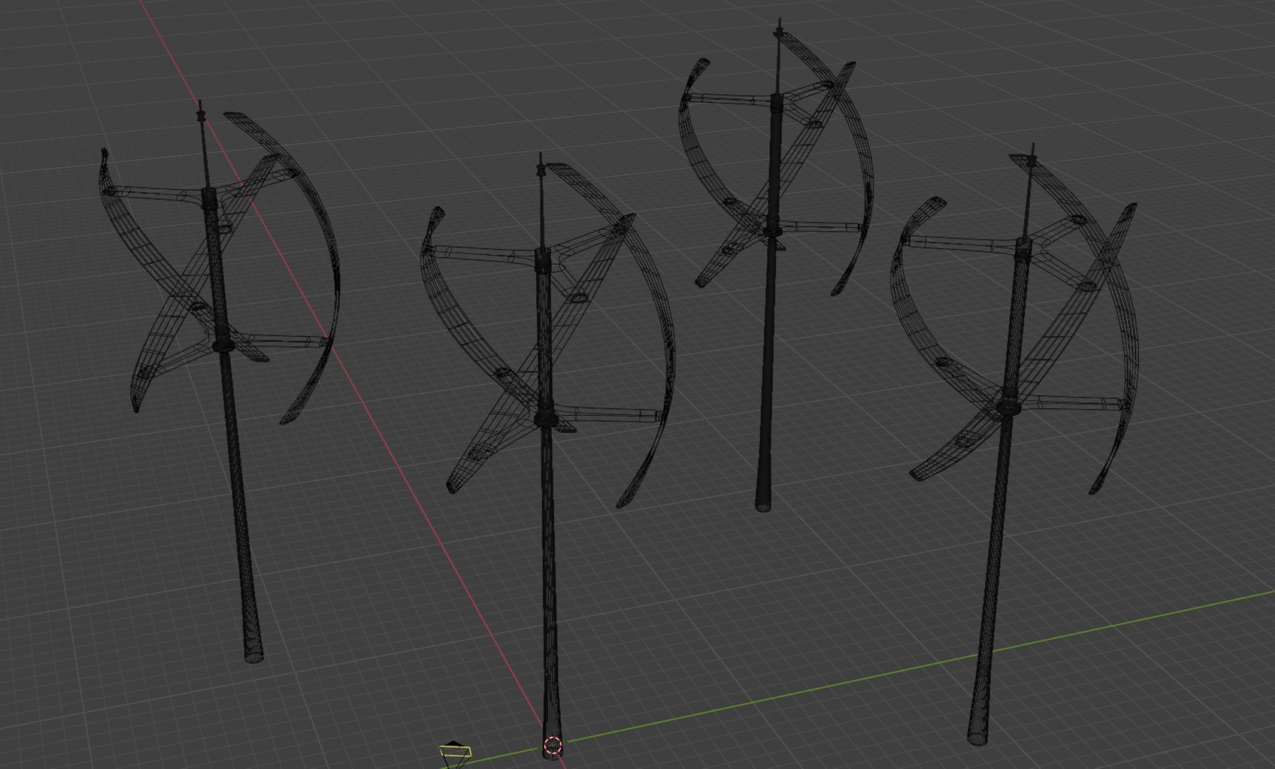3D Vertical Wind Turbine Model - TurboSquid 2197892