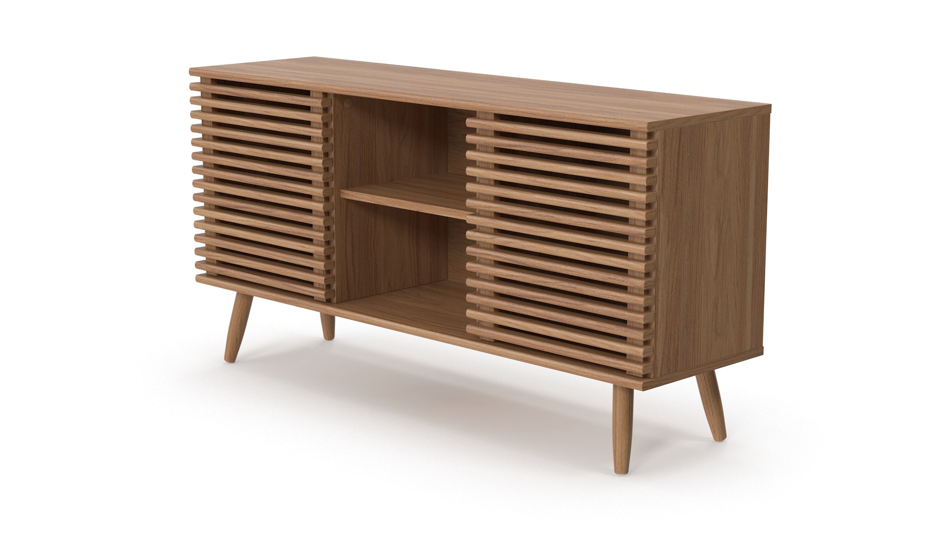 3D Wooden Sideboard V3 Model - TurboSquid 2004325