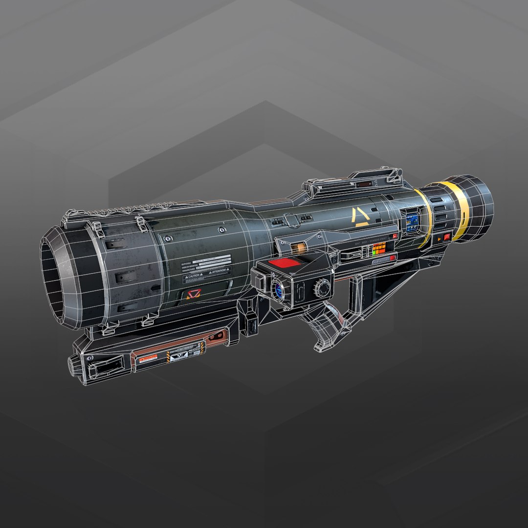 3D Sf Rocket Launcher Ak9 Model - TurboSquid 1318458
