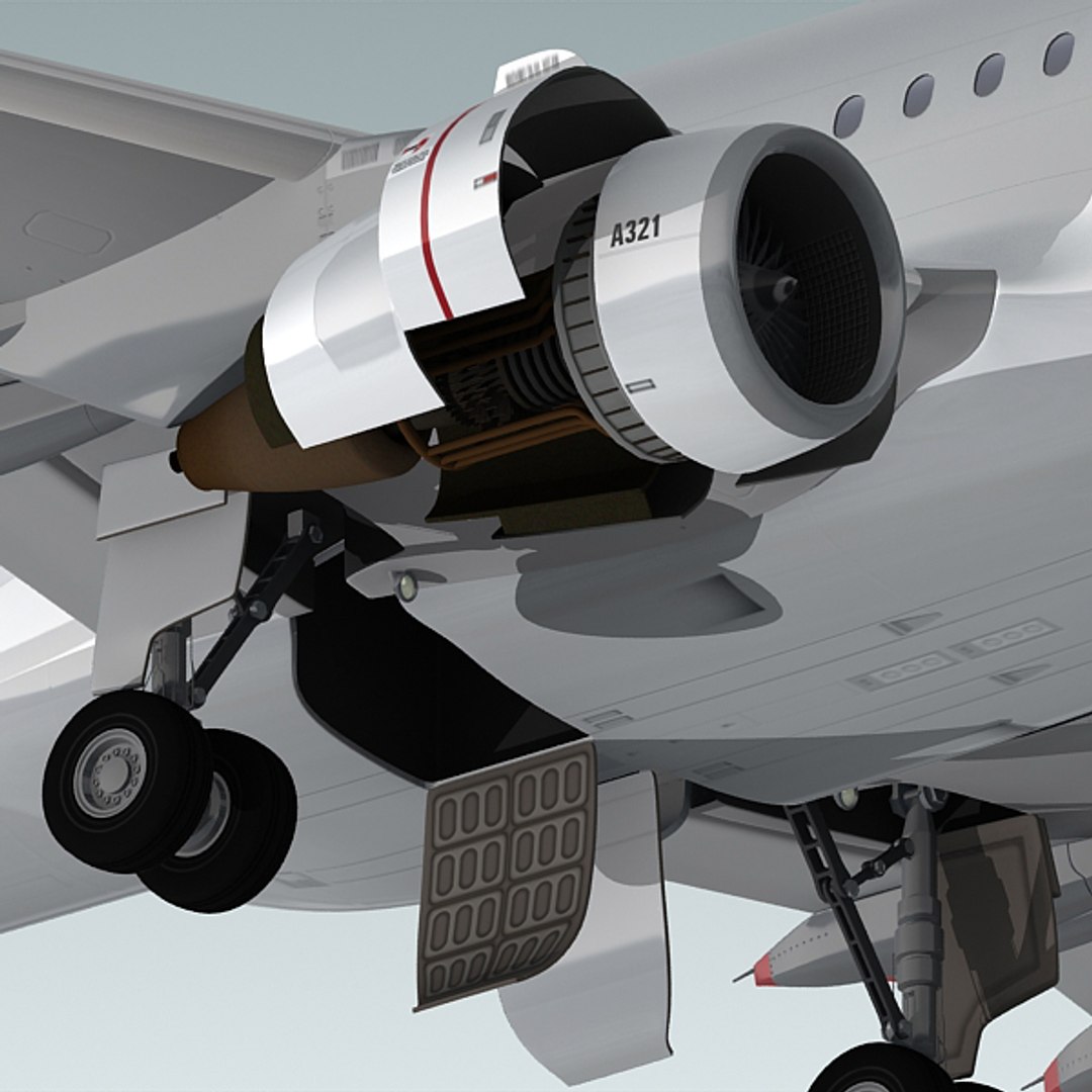 3d A321 Plane Turkish Airlines
