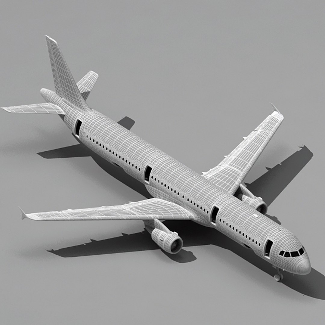 3d A321 Plane Turkish Airlines
