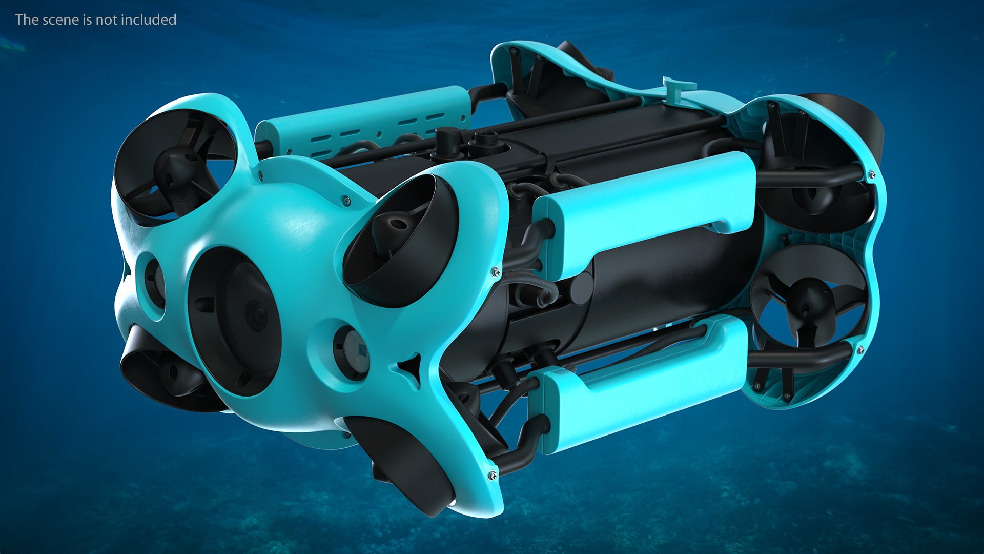3D Professional Underwater Drone Rigged For Cinema 4D - TurboSquid 2272735