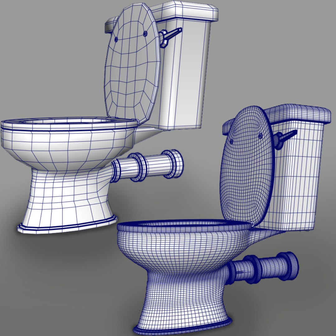 3D Toilet Model - TurboSquid 1200340