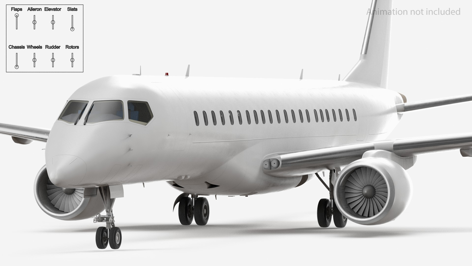 3D regional jet rigged - TurboSquid 1706957