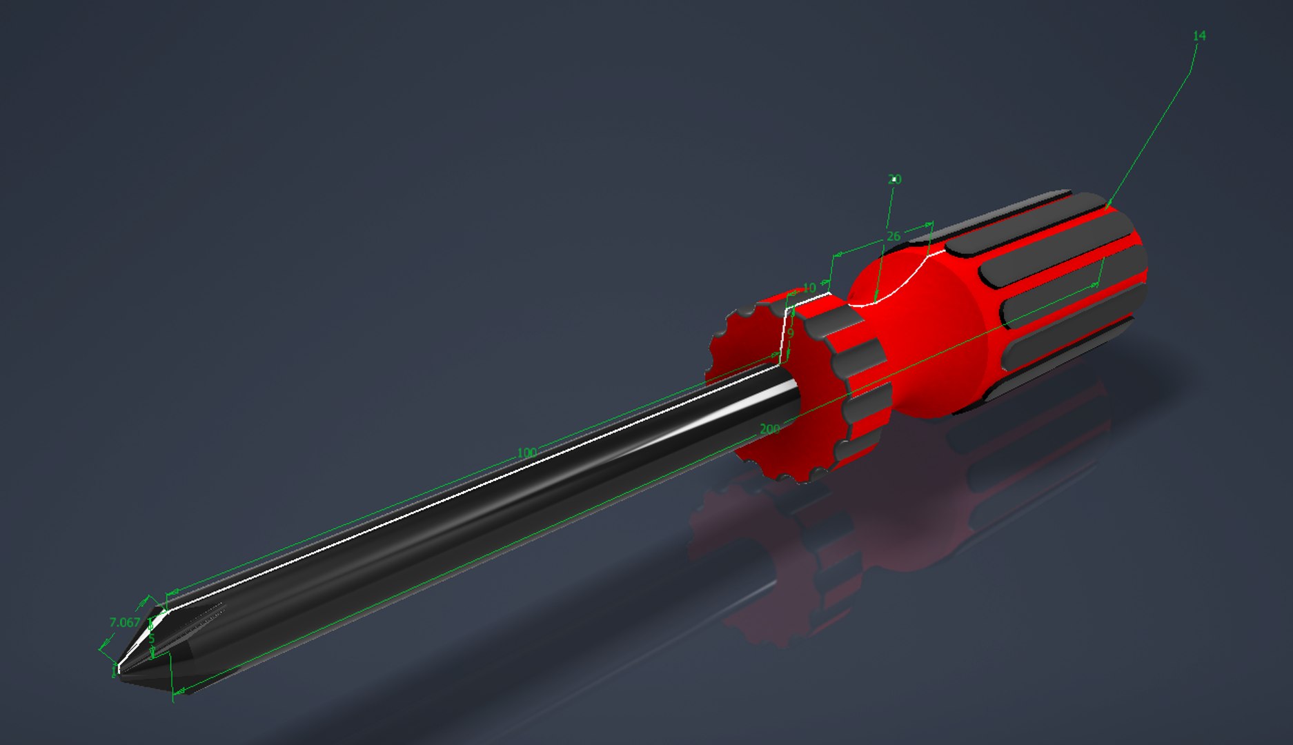 3D Model Screwdriver Square - TurboSquid 2066337