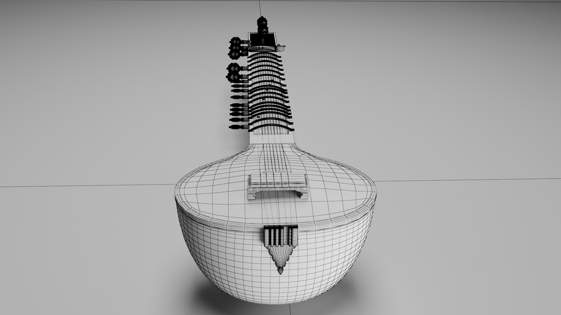 Sitar 3D Model - TurboSquid 1757306