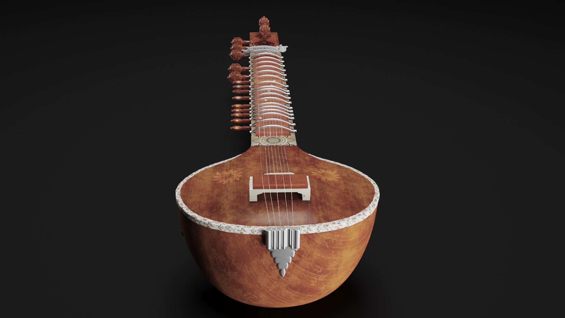 Sitar 3D Model - TurboSquid 1757306