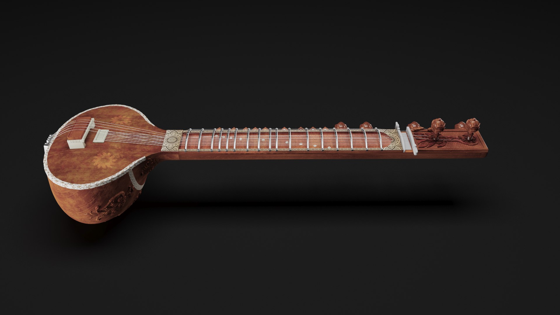 Sitar 3D Model - TurboSquid 1757306