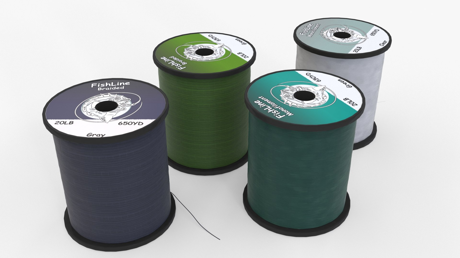 Fishing Line Spool 3D - TurboSquid 1935793