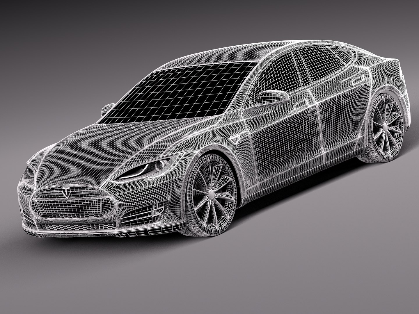 Tesla 2015 3d C4d