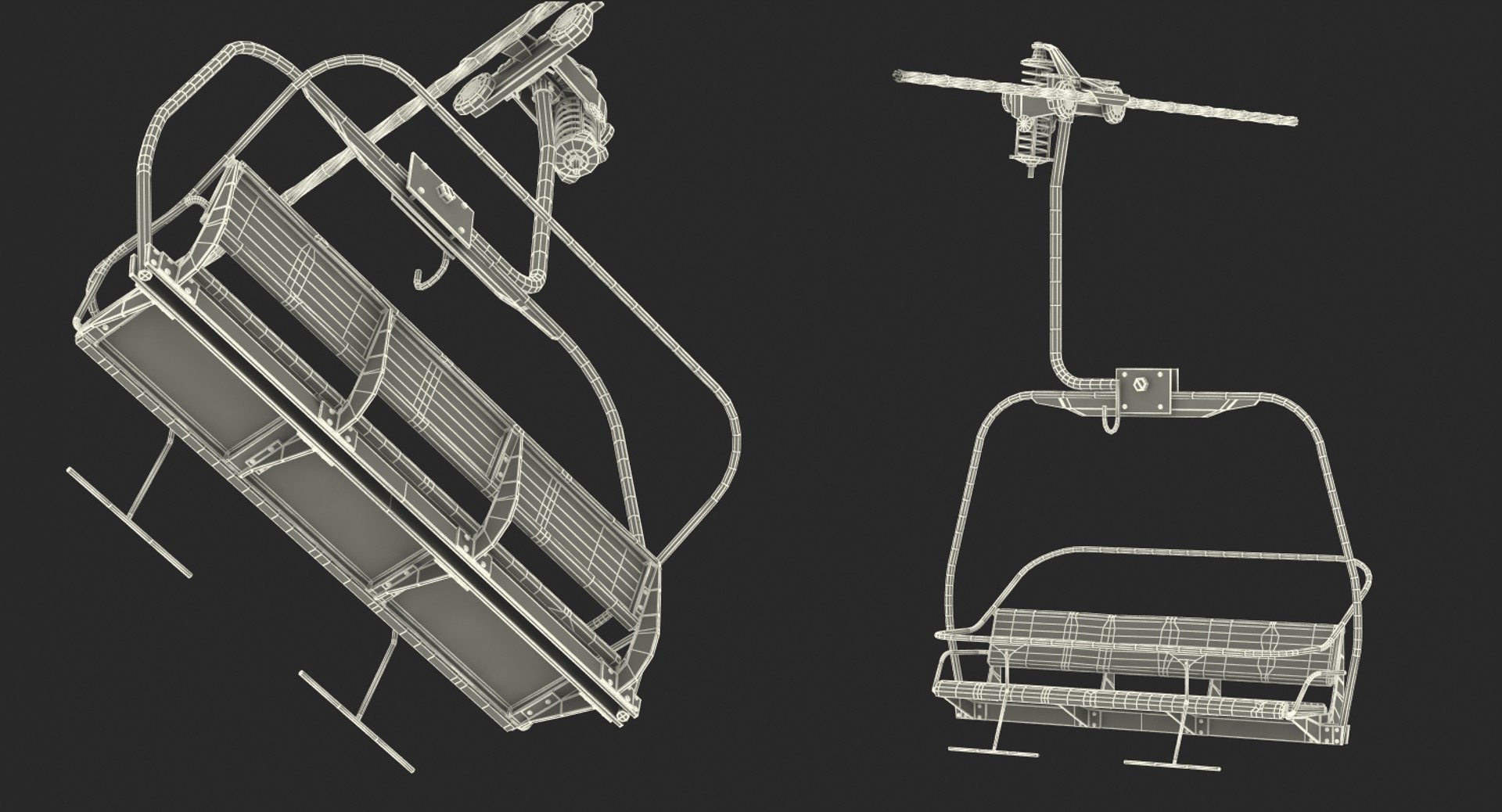 3D Ski Lift Cabin - TurboSquid 1345749