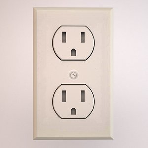 3d model of electrical socket