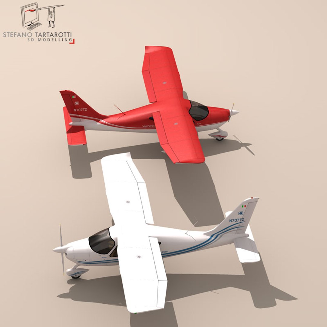 P2008 Single Engine 3d Model