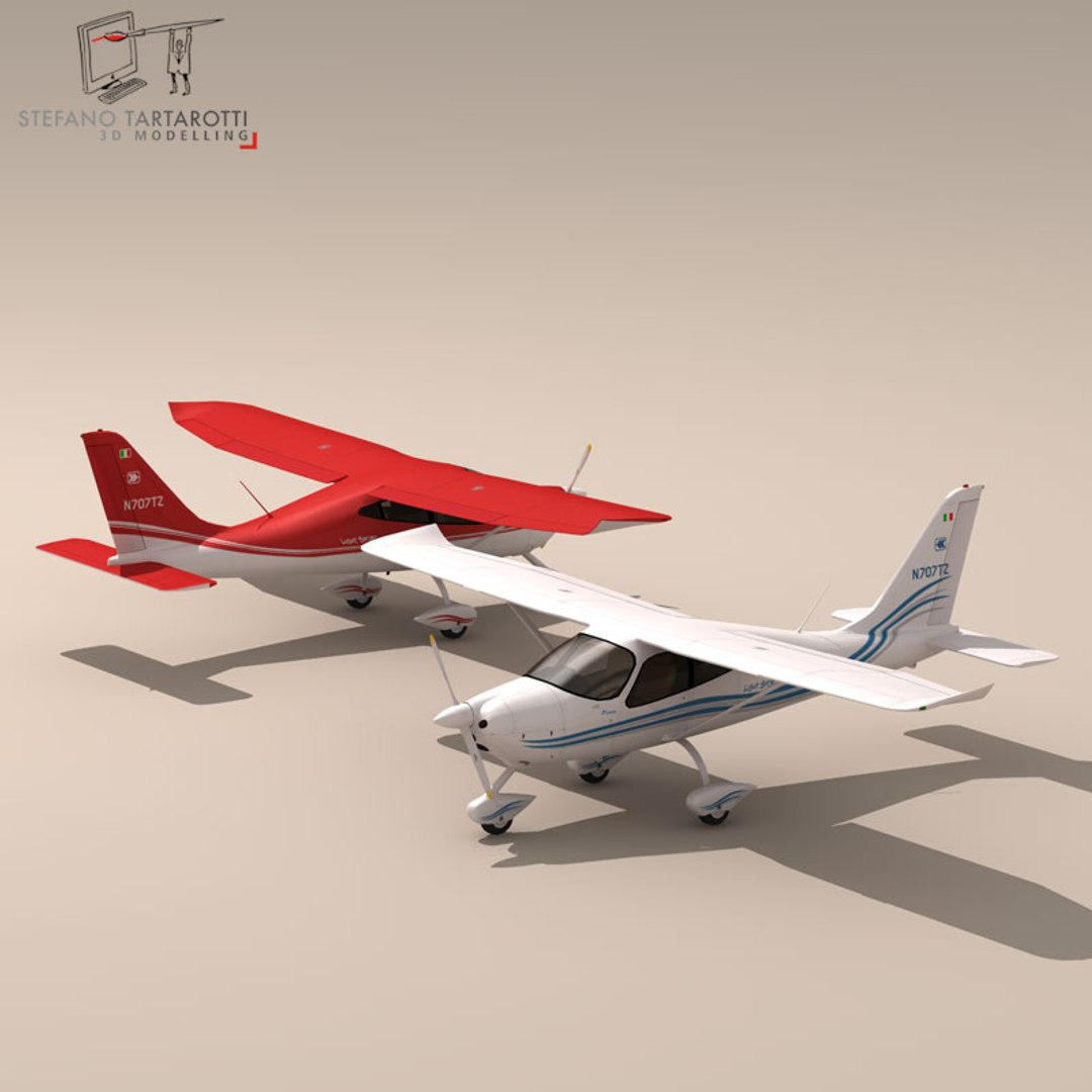 P2008 Single Engine 3d Model