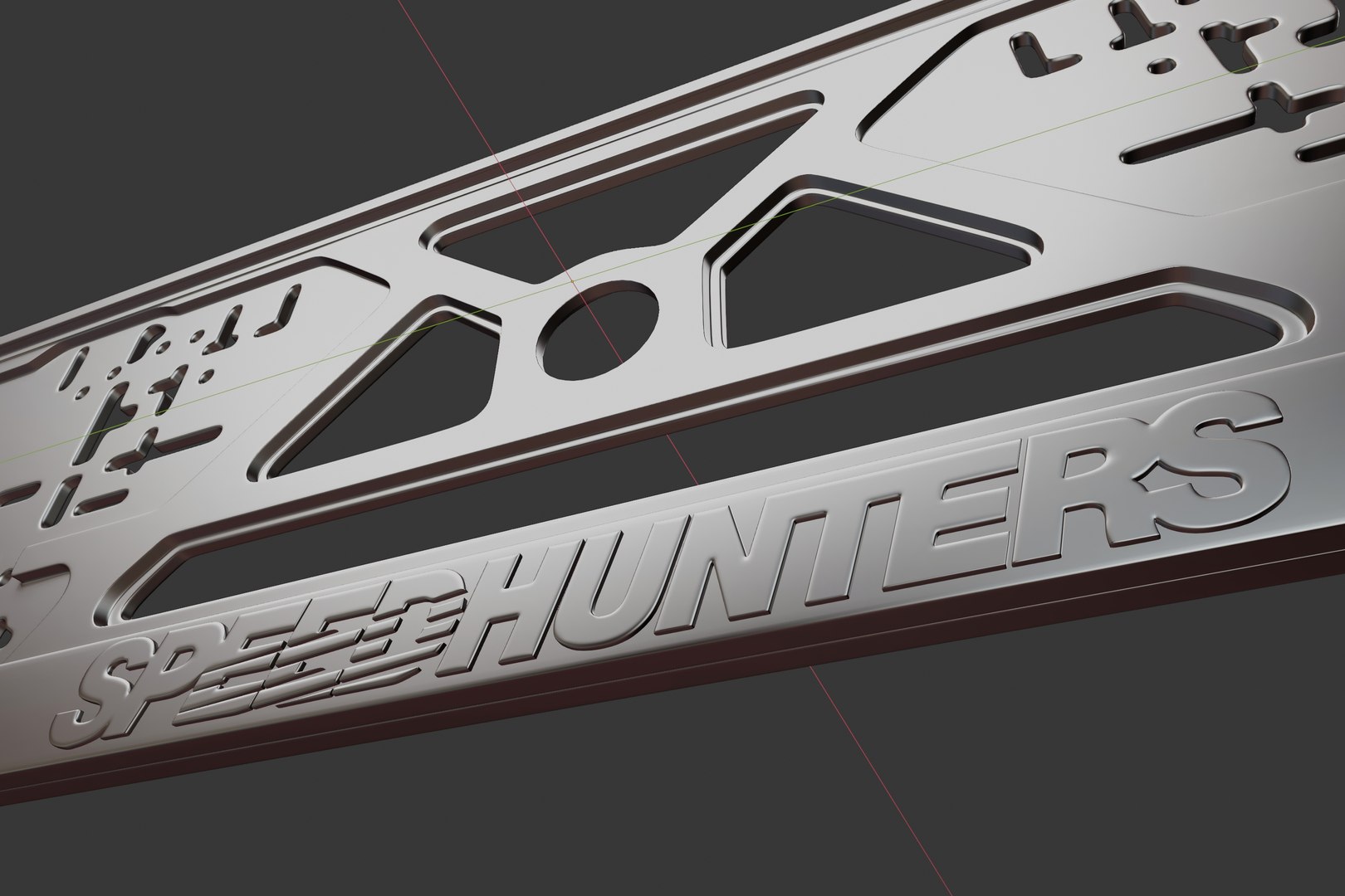 License plate frame holder Speedhunters empty model - TurboSquid 1725020