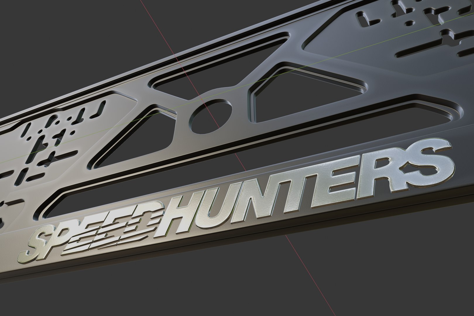 License plate frame holder Speedhunters empty model - TurboSquid 1725020