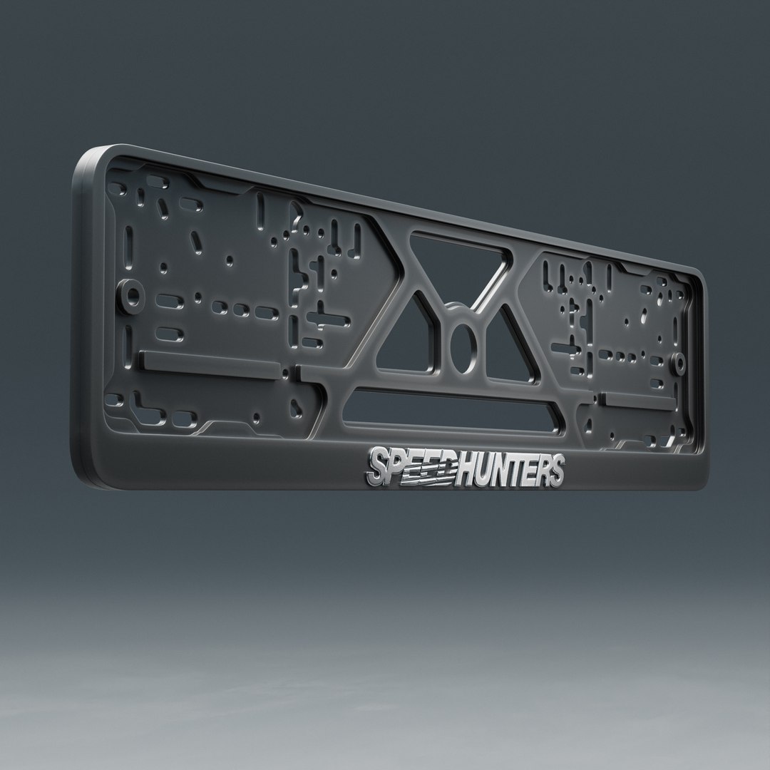 License plate frame holder Speedhunters empty model - TurboSquid 1725020