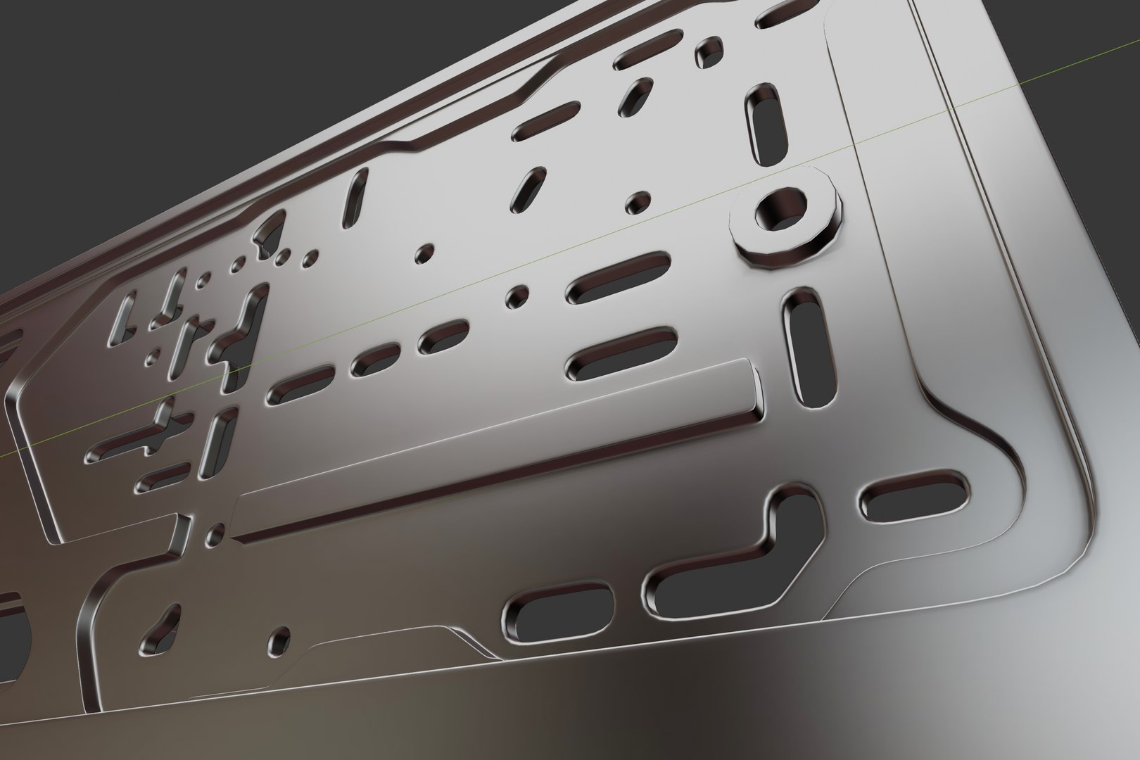 License plate frame holder Speedhunters empty model - TurboSquid 1725020