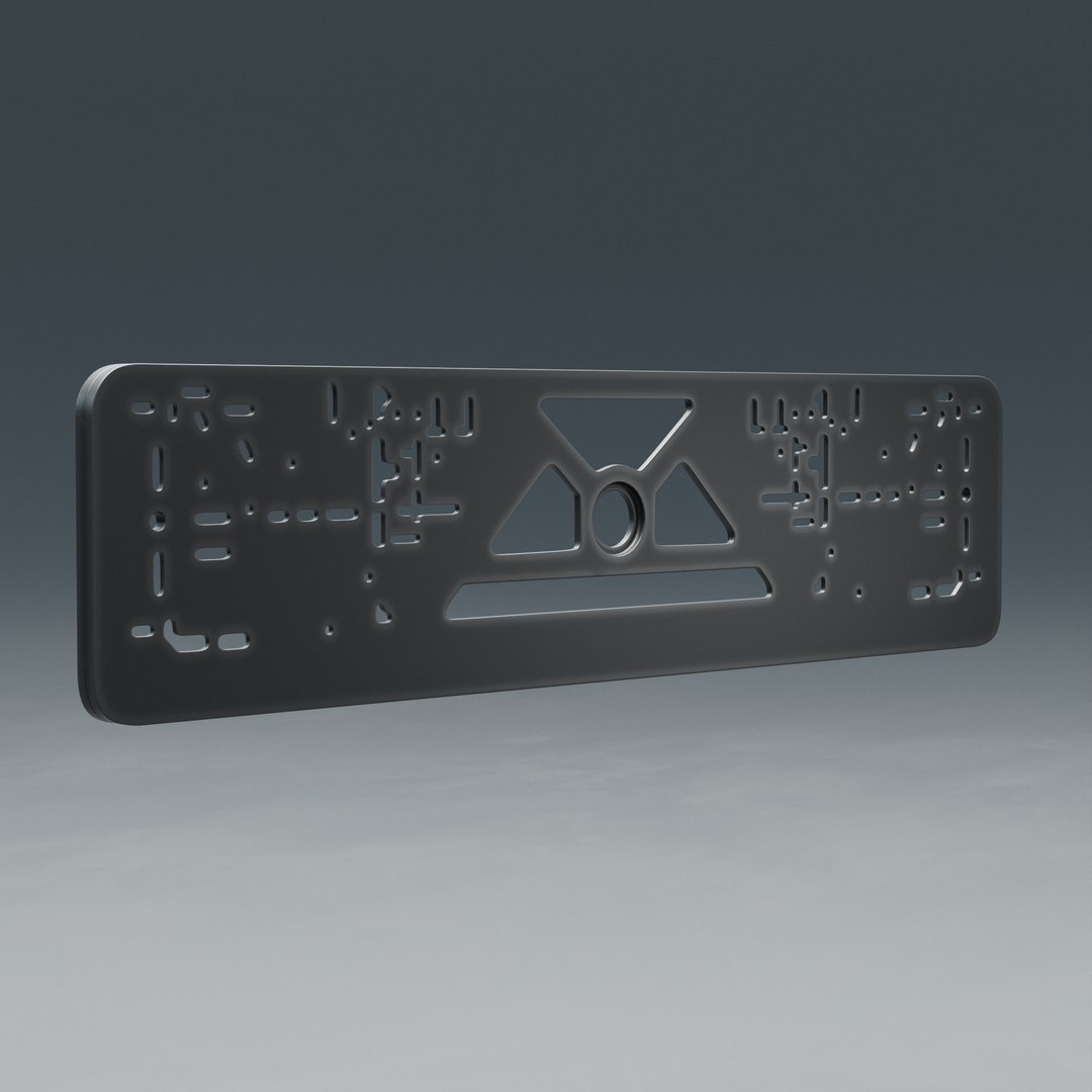 License plate frame holder Speedhunters empty model - TurboSquid 1725020